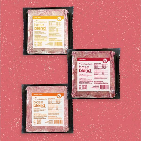 Small Batch Base Blends – 2 lb bricks – White Rock Pet Food Delivery